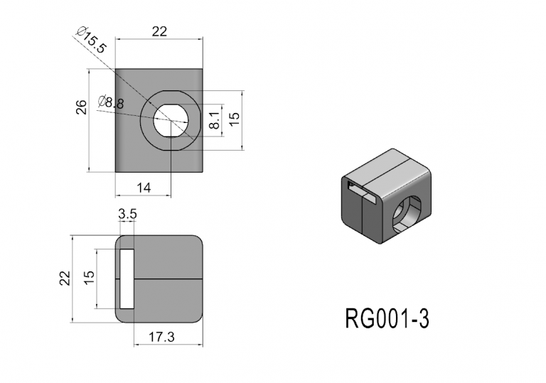 RG001-3 – 宁波卡威五金科技-专业塑料拉手/搭扣/铰链制造商